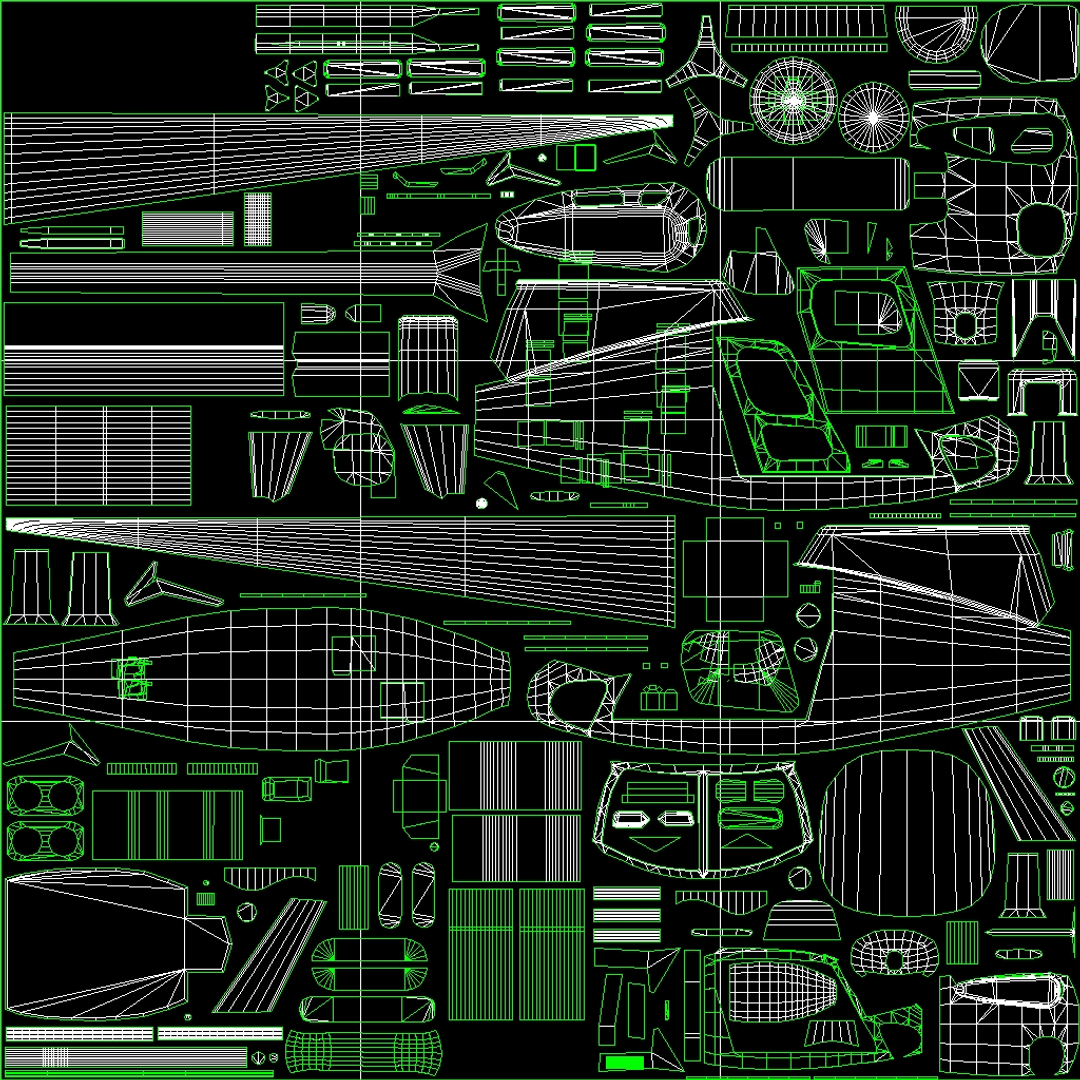3d destroyed fennec helicopter