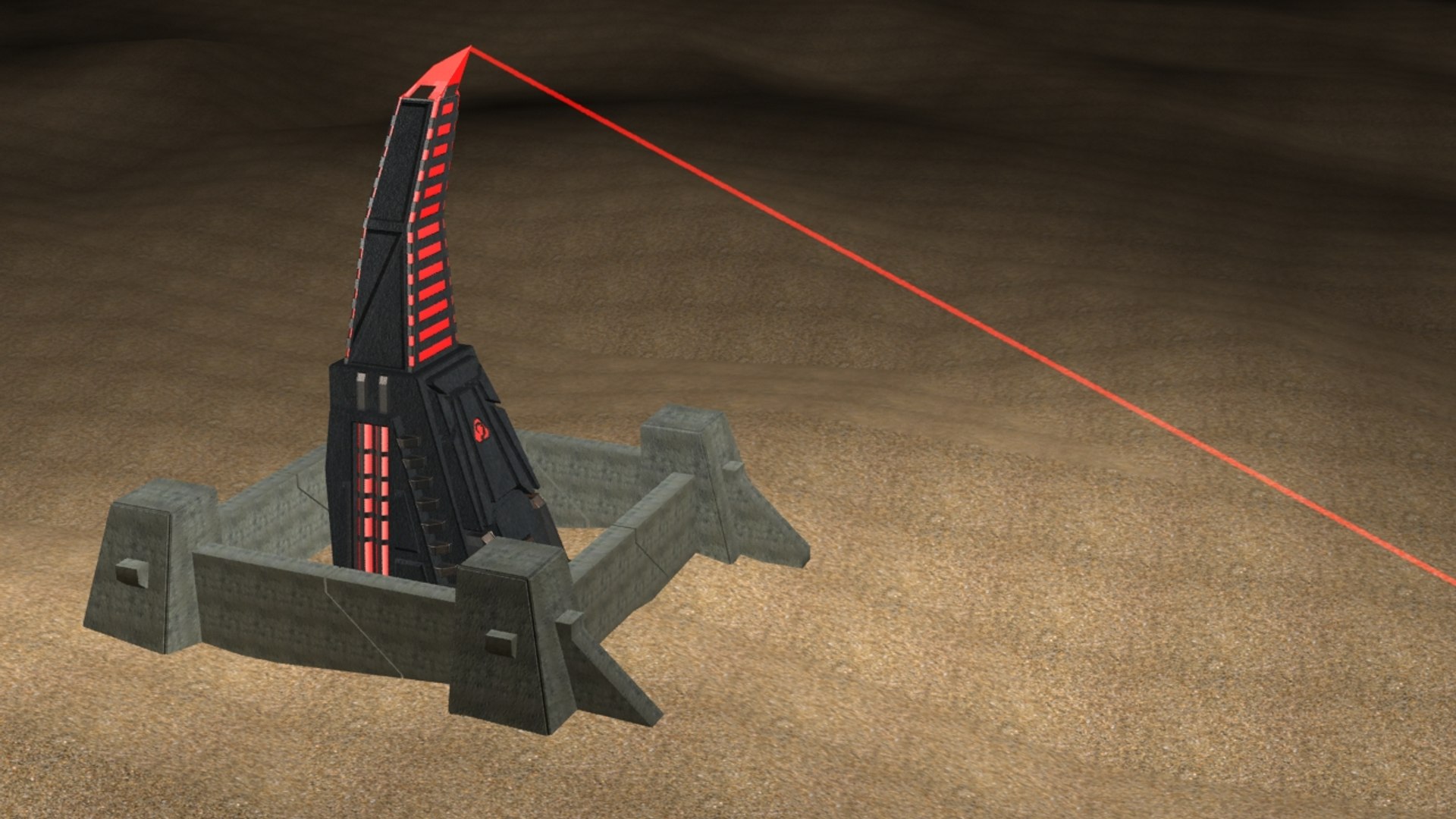 3d Obelisk Light Model