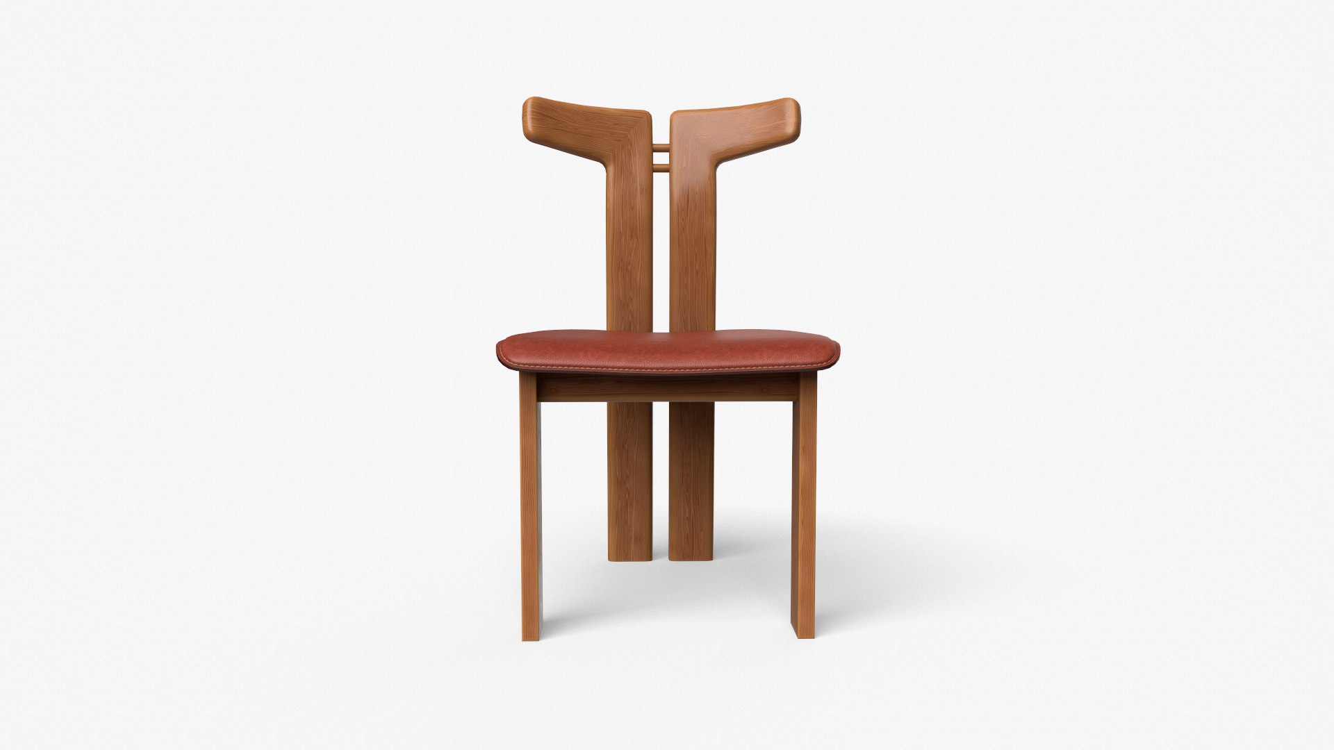 3D Model Pierre Cardin Dining Chair Brown - TurboSquid 1836856