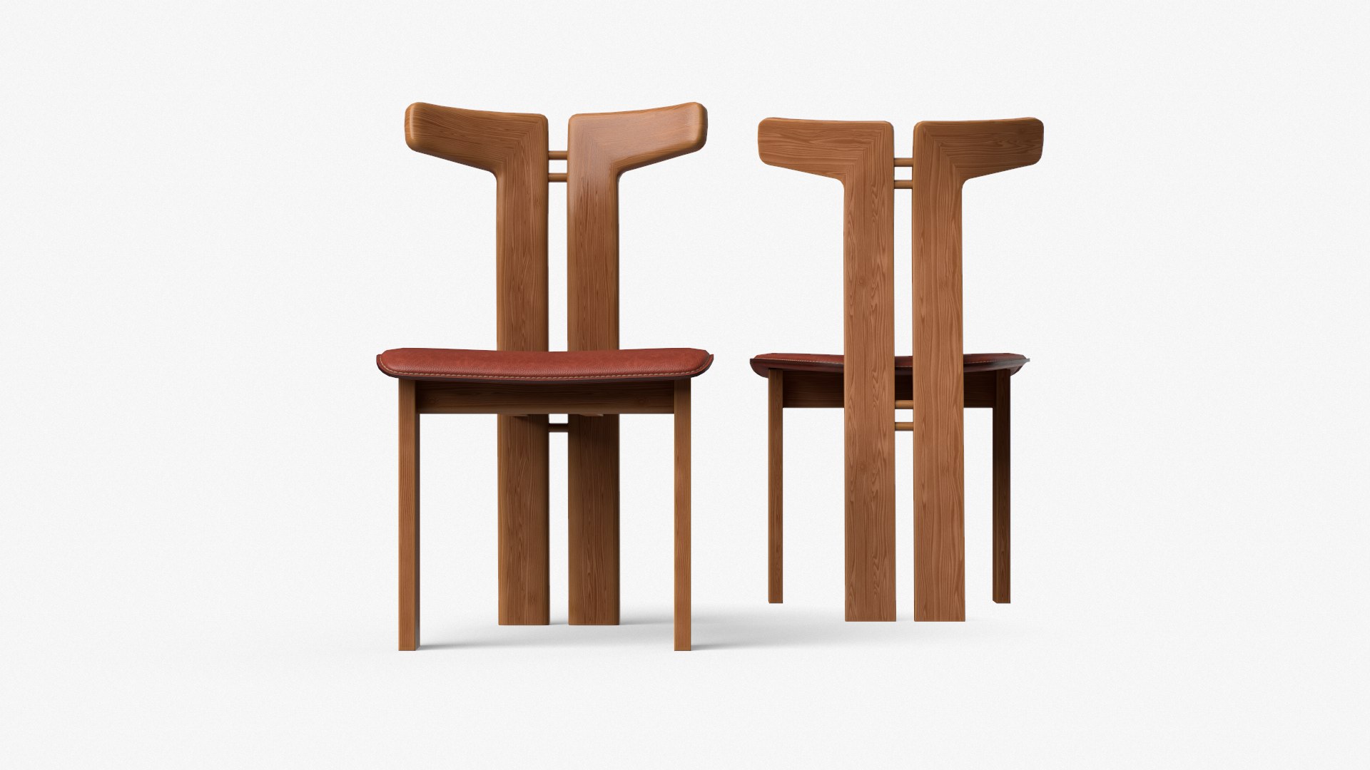 3D Model Pierre Cardin Dining Chair Brown - TurboSquid 1836856