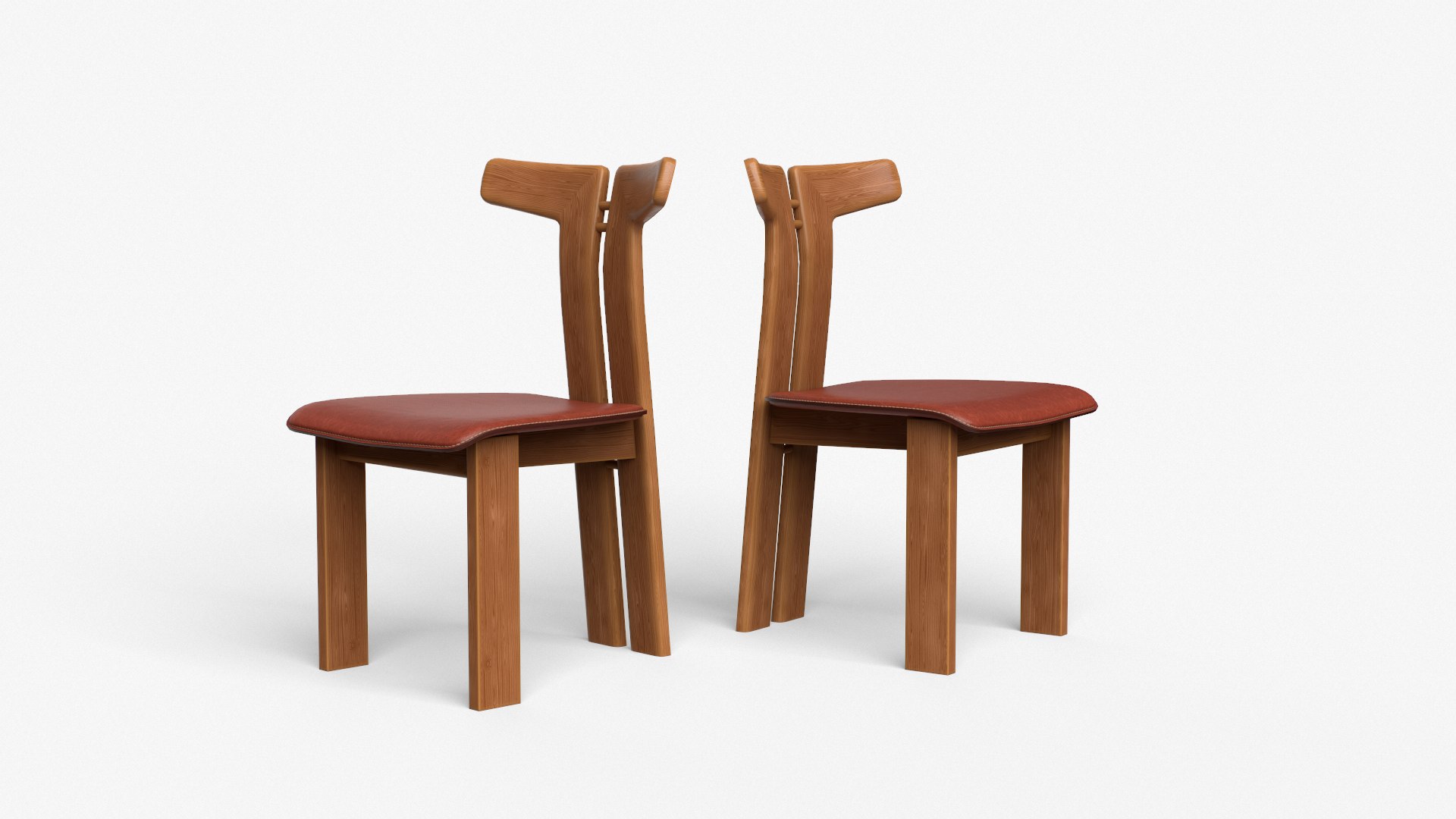 3D Model Pierre Cardin Dining Chair Brown - TurboSquid 1836856