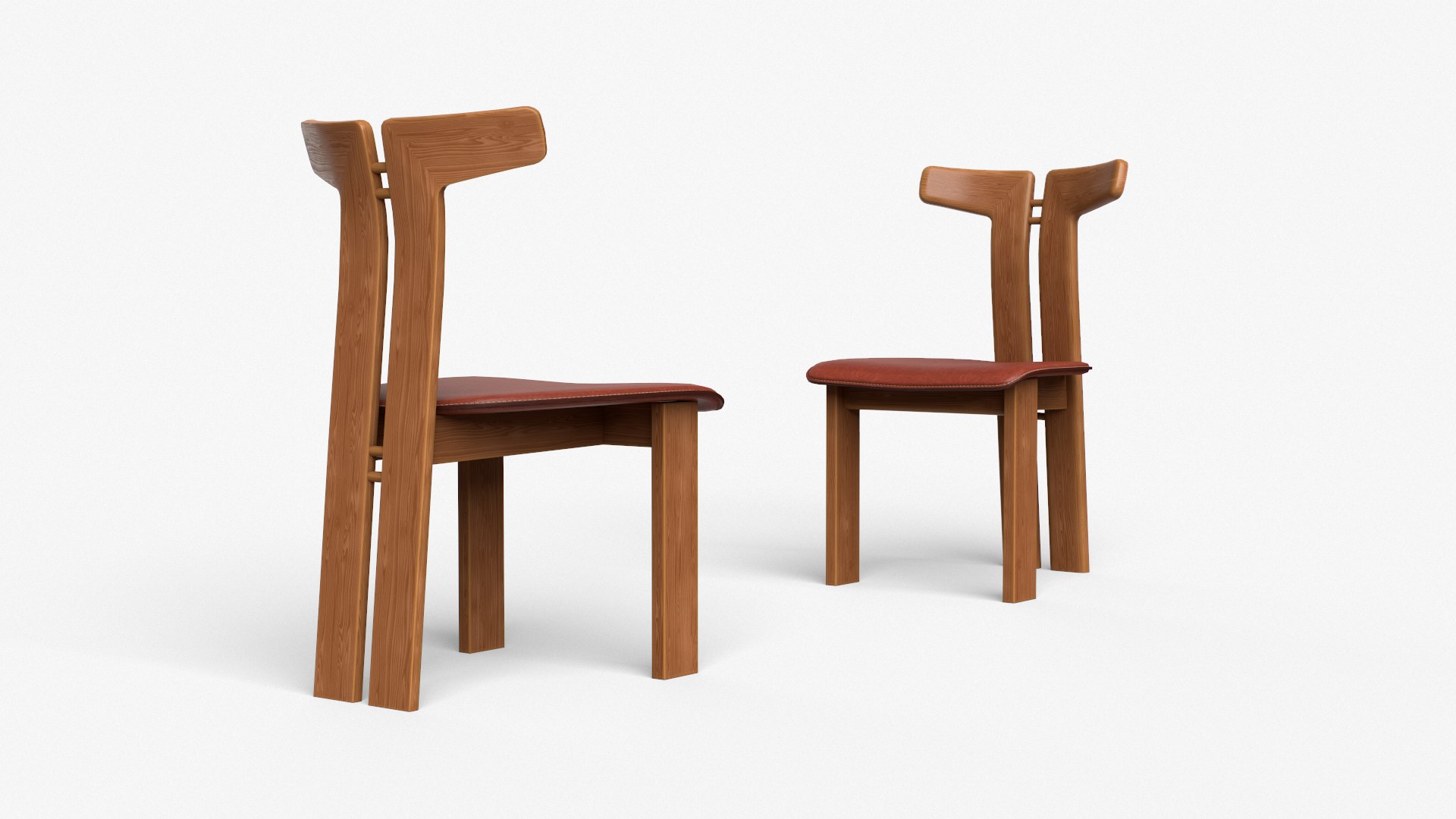 3D Model Pierre Cardin Dining Chair Brown - TurboSquid 1836856