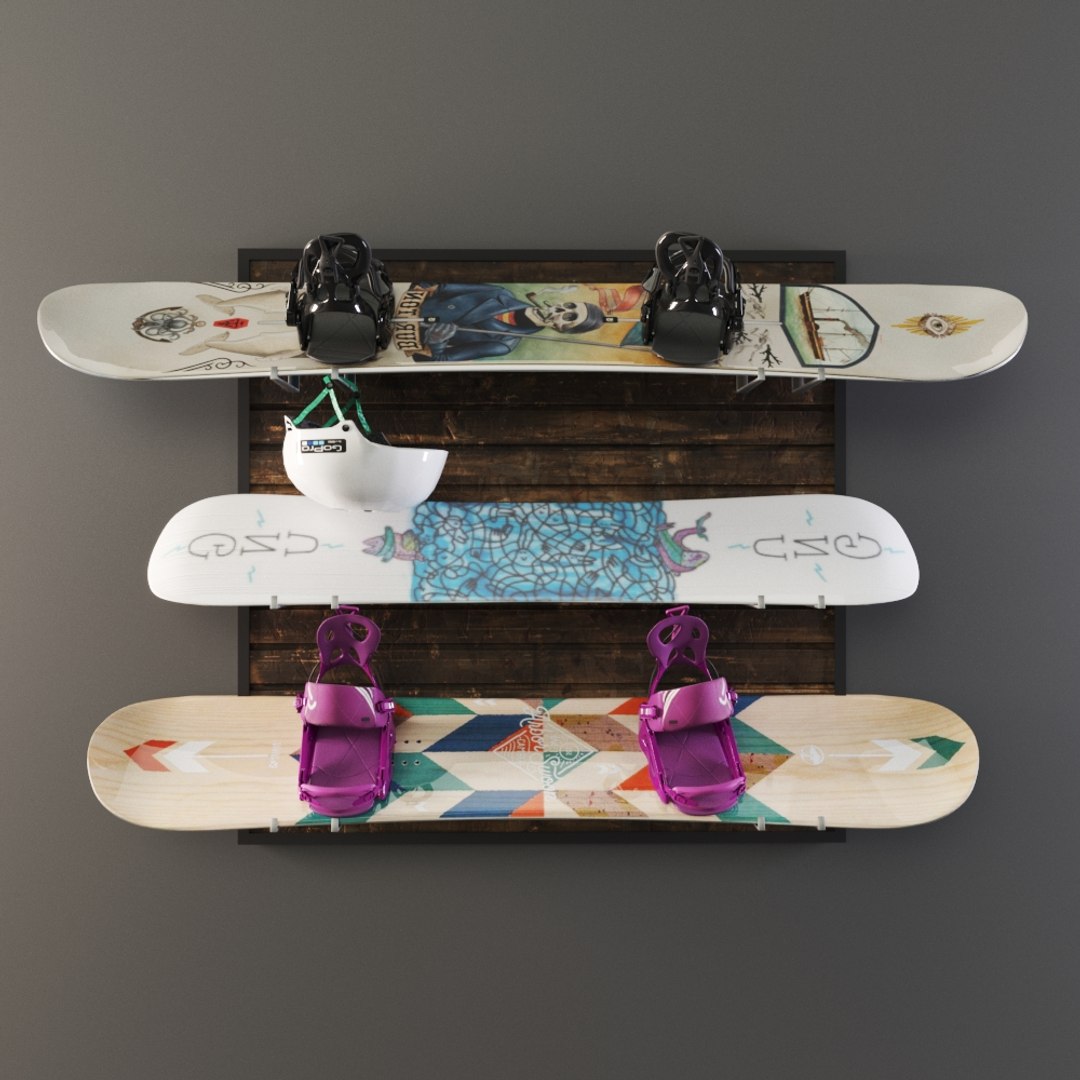 Snowboard Storage 3D Model - TurboSquid 1363255