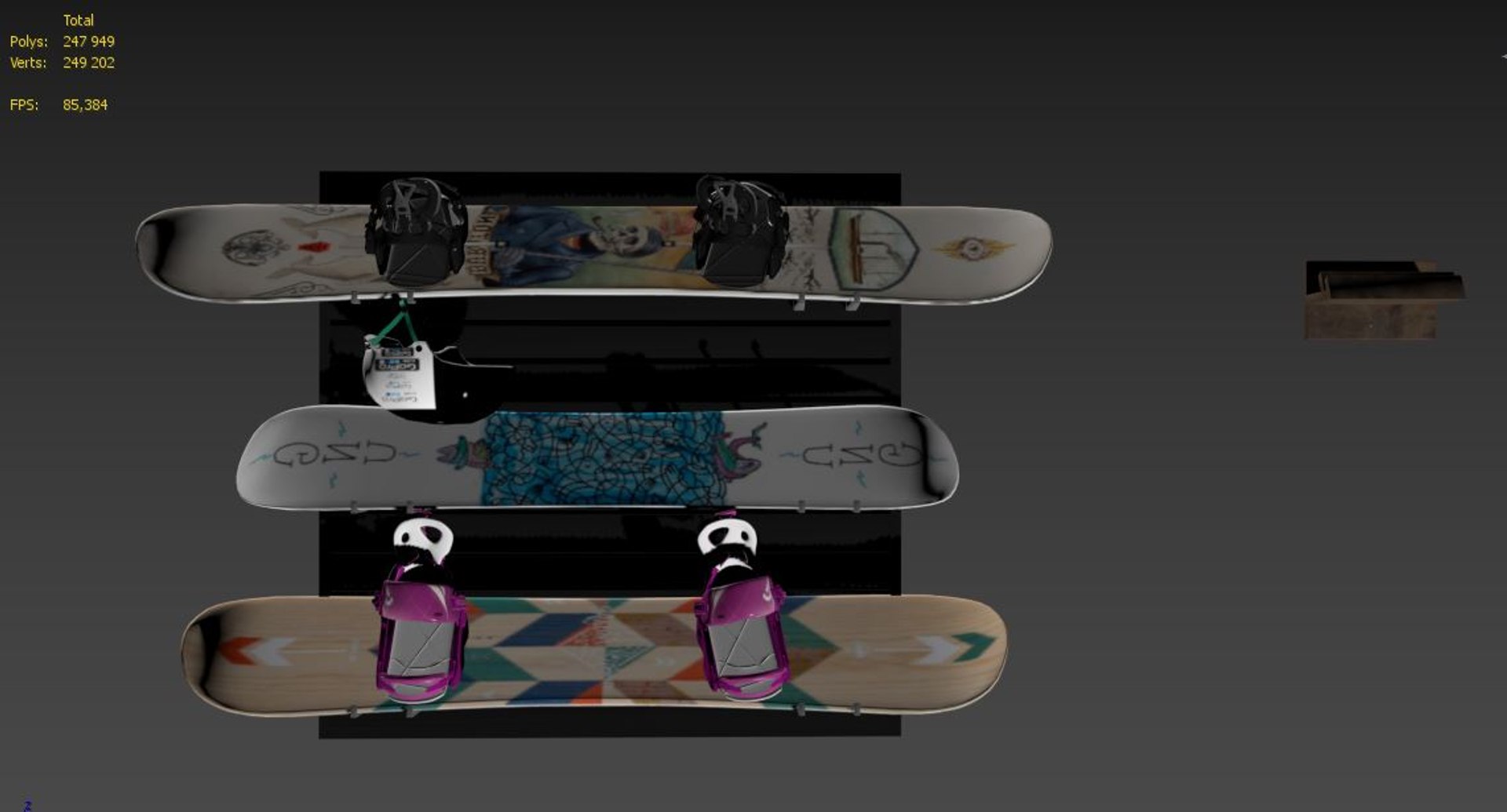Snowboard Storage 3D Model - TurboSquid 1363255