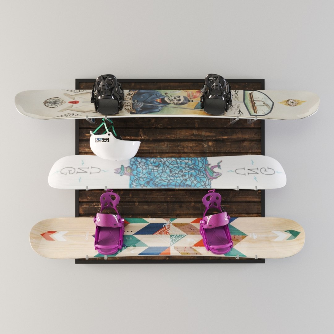 Snowboard Storage 3D Model - TurboSquid 1363255