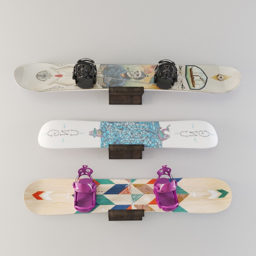 Snowboard Storage 3D Model - TurboSquid 1363255