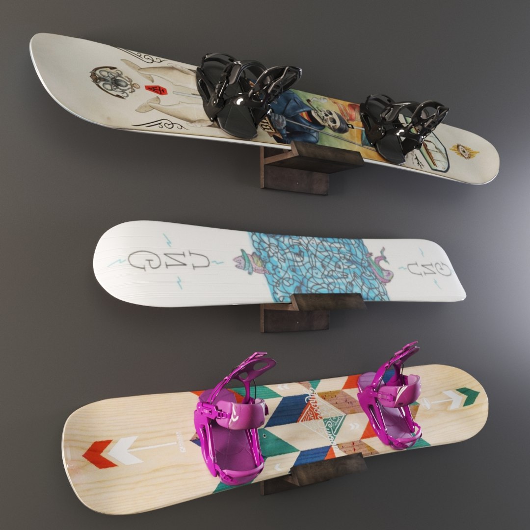 Snowboard Storage 3D Model - TurboSquid 1363255