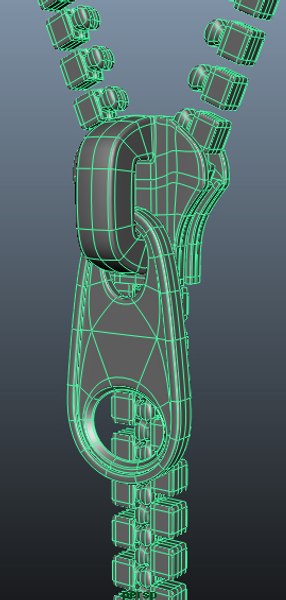 zipper 3d model