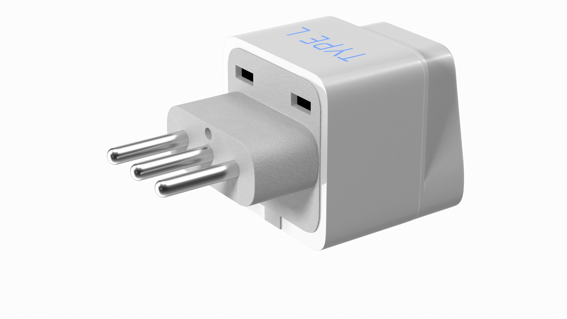 Type L Universal Plug Adapter White 3D model - TurboSquid 1839900