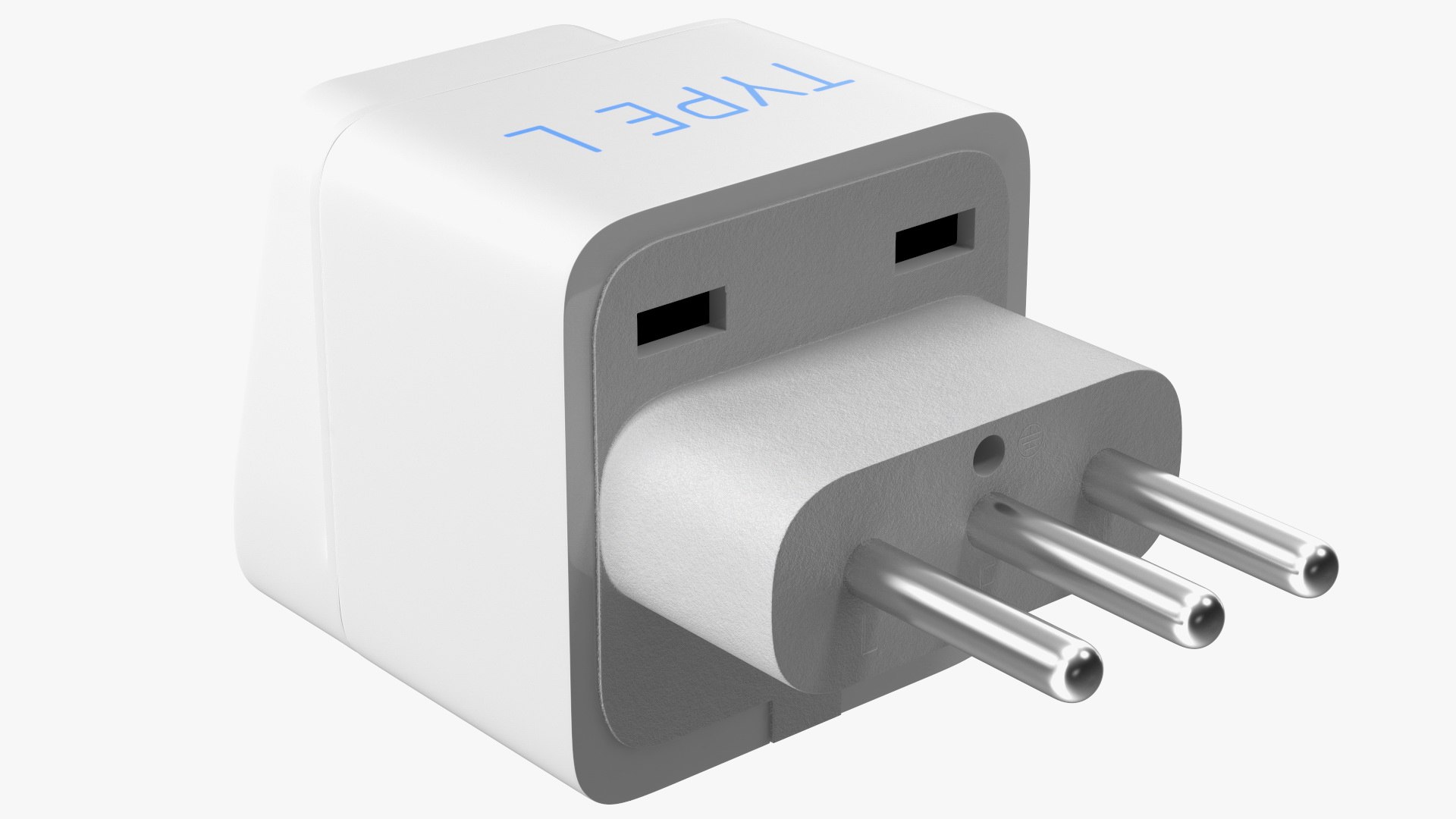 Type L Universal Plug Adapter White 3D model - TurboSquid 1839900