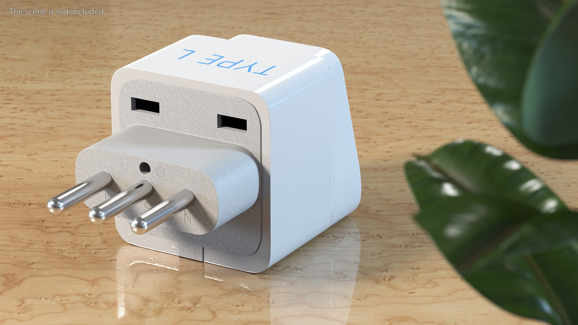 Type L Universal Plug Adapter White 3D model - TurboSquid 1839900