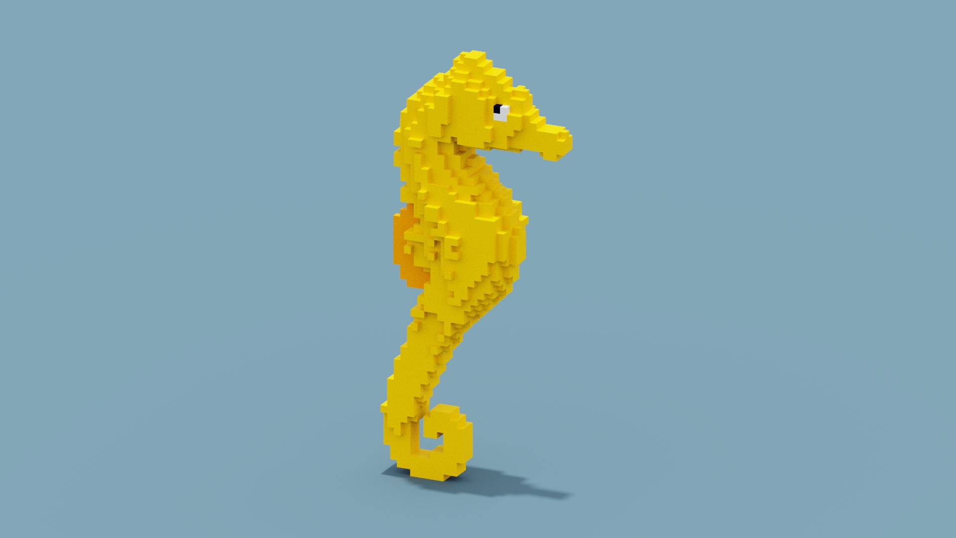 Voxel Seahorse 3D model - TurboSquid 1969996