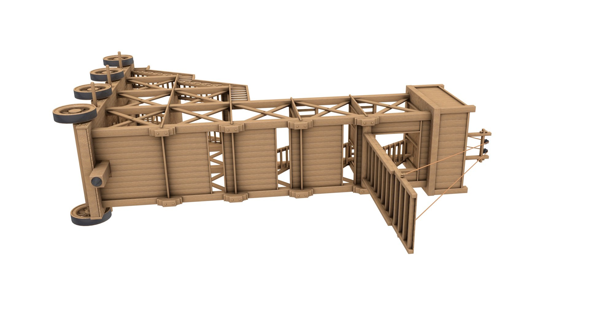 Medieval Siege Tower 3D Model - TurboSquid 2383863