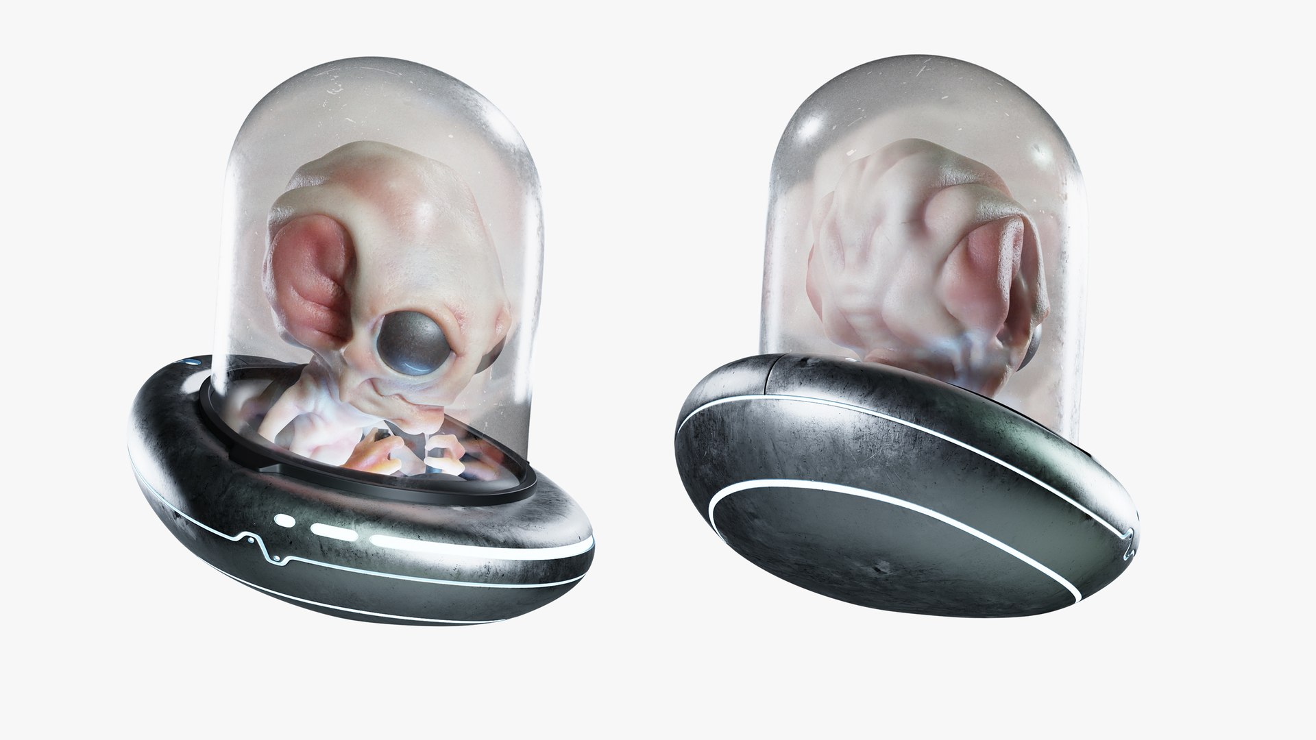 Alien UFO 3D Model - TurboSquid 2033267