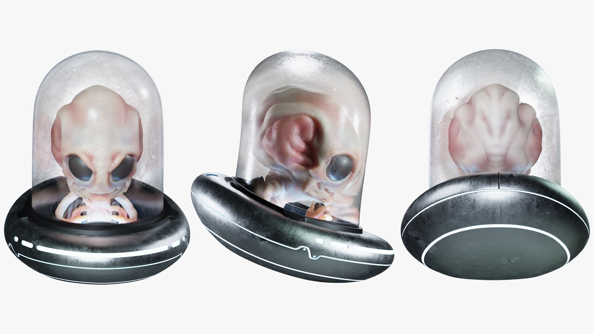 Alien UFO 3D Model - TurboSquid 2033267