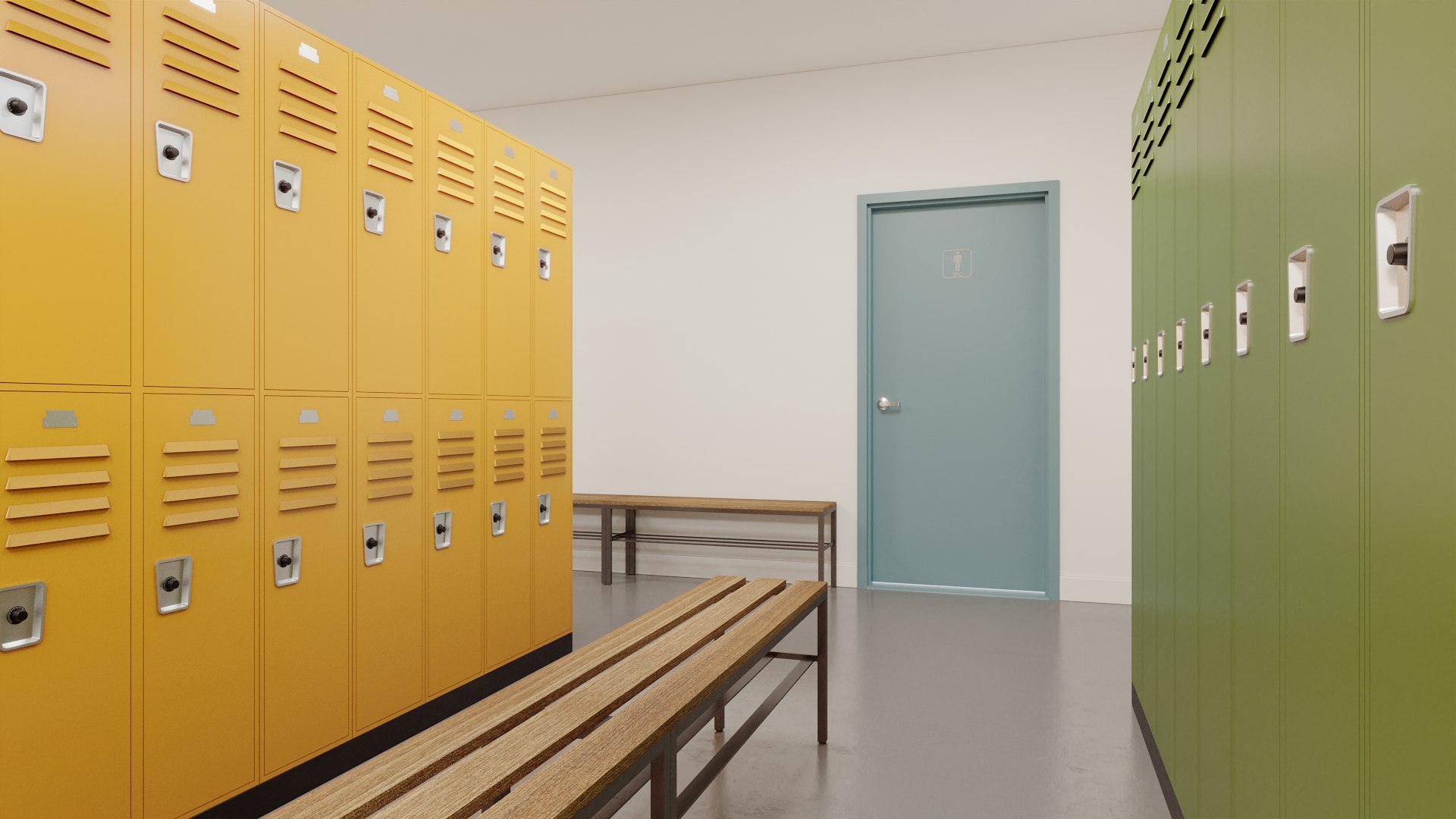 Basketball Court Locker Room 3D - TurboSquid 1653670