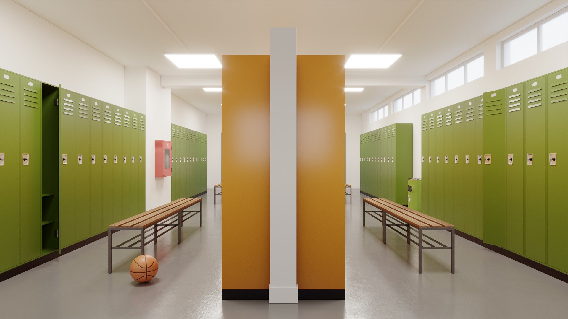 Basketball Court Locker Room 3D - TurboSquid 1653670