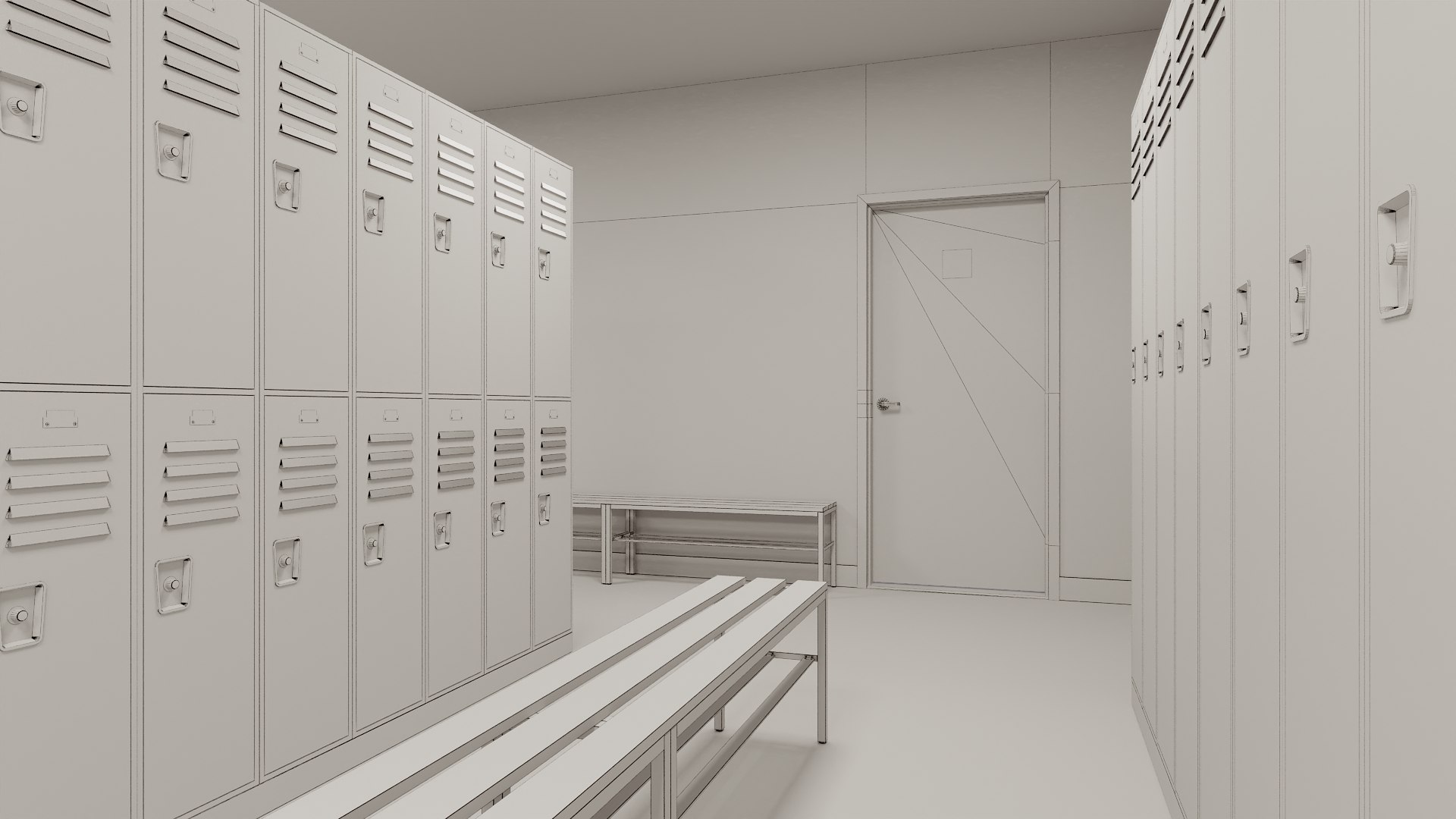 Basketball Court Locker Room 3D - TurboSquid 1653670