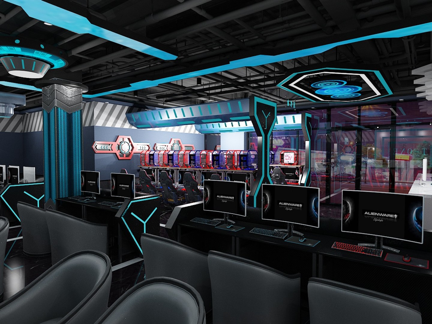 modelo 3d Internet Cafe 3 - TurboSquid 1984105