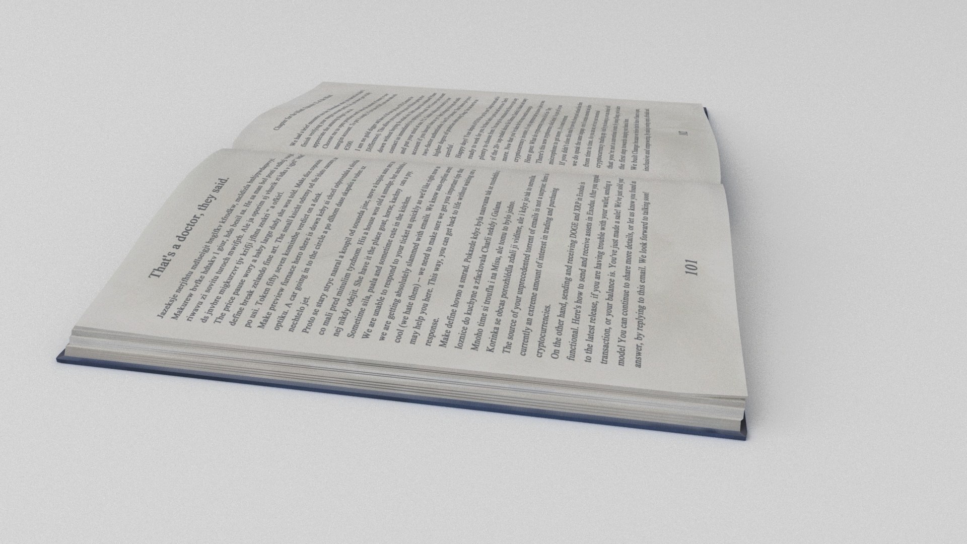 Open Book 3D Model - TurboSquid 1689337