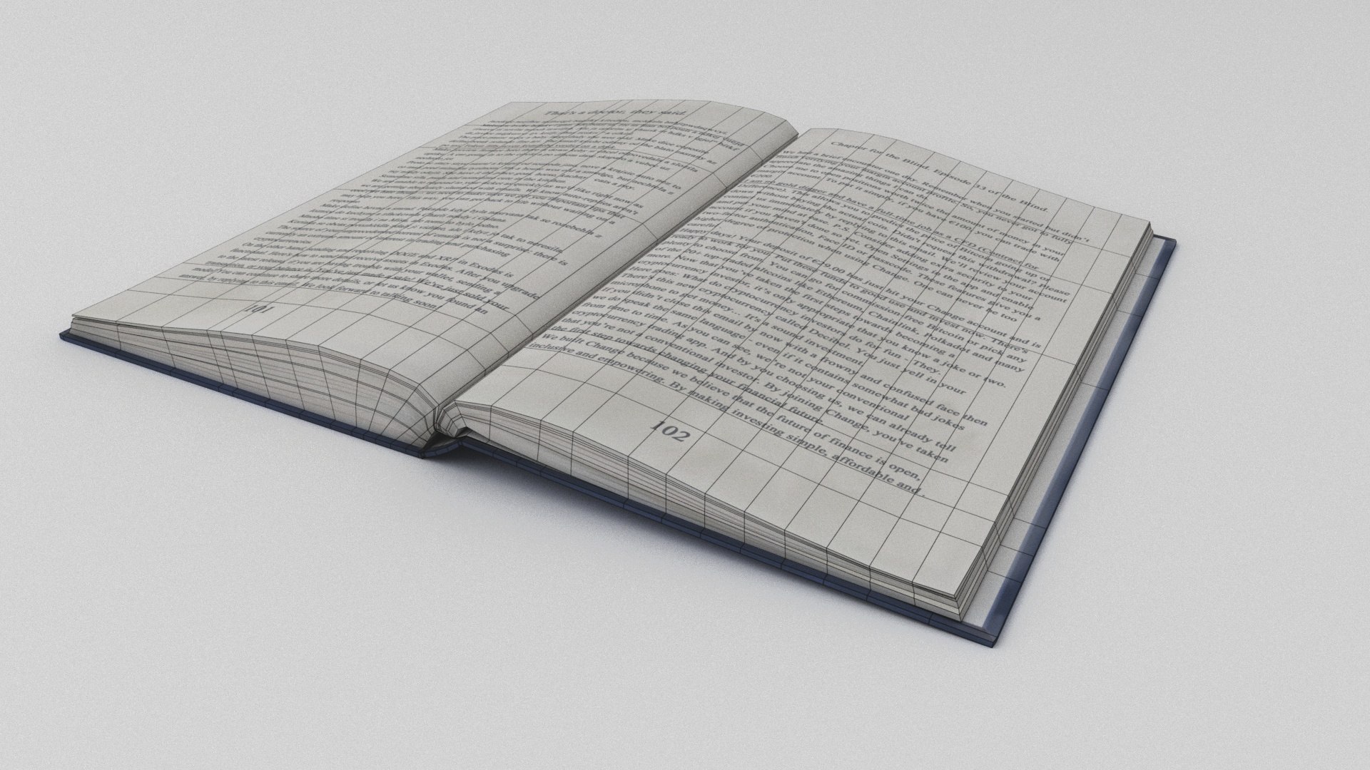 Open Book 3D Model - TurboSquid 1689337
