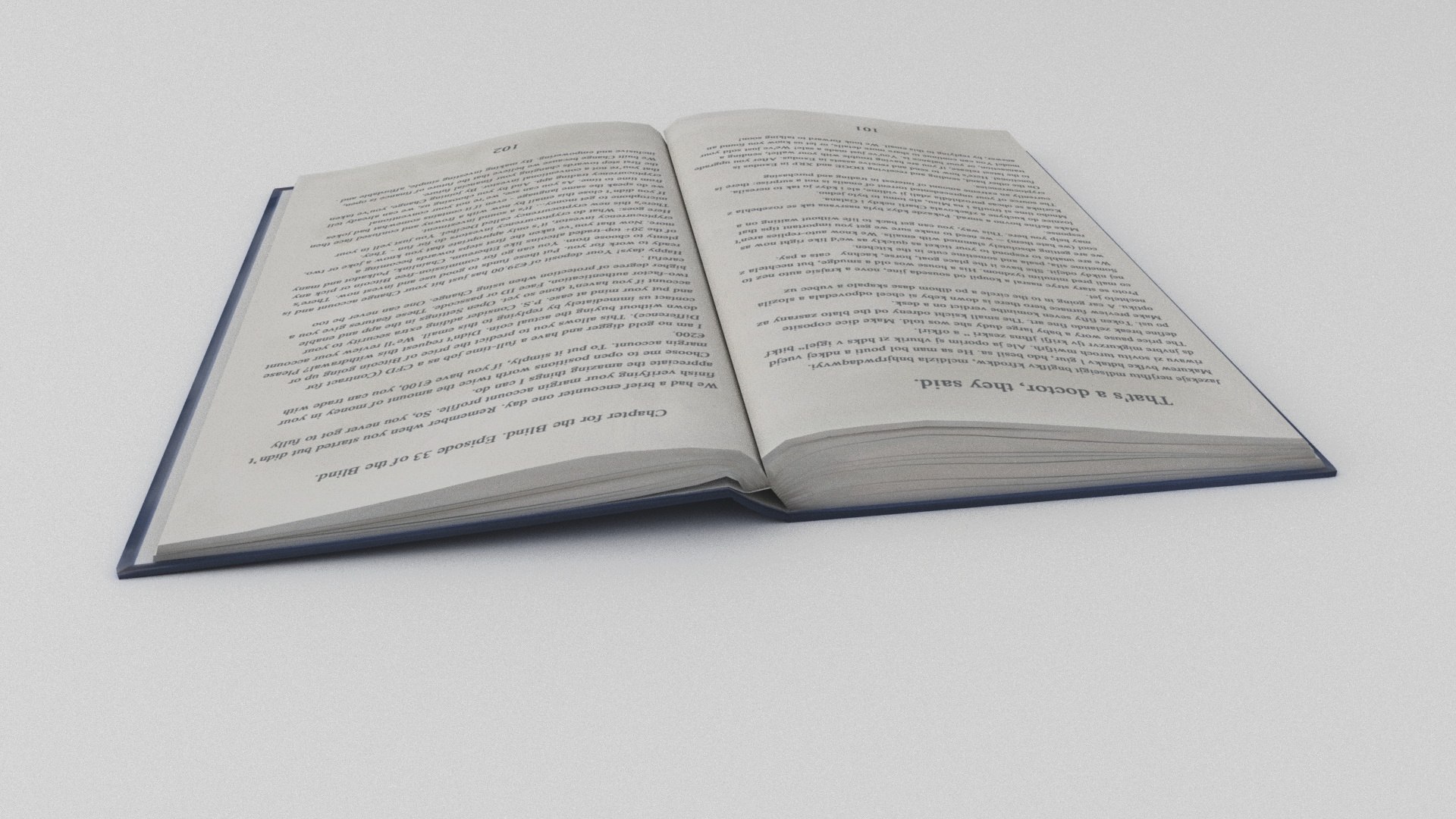 Open Book 3D Model - TurboSquid 1689337