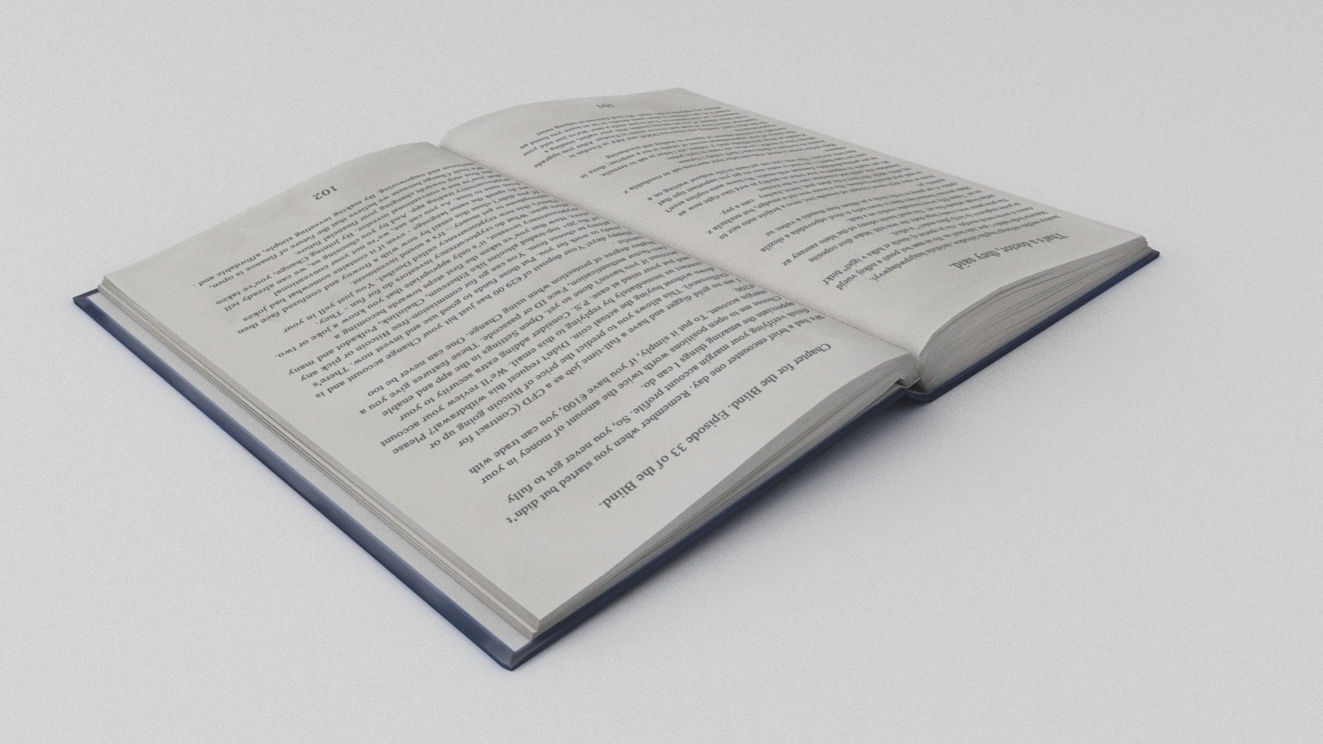 Open Book 3D Model - TurboSquid 1689337