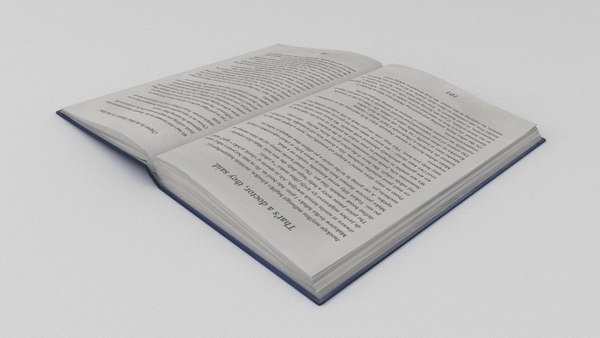 Open book 3D model - TurboSquid 1689337