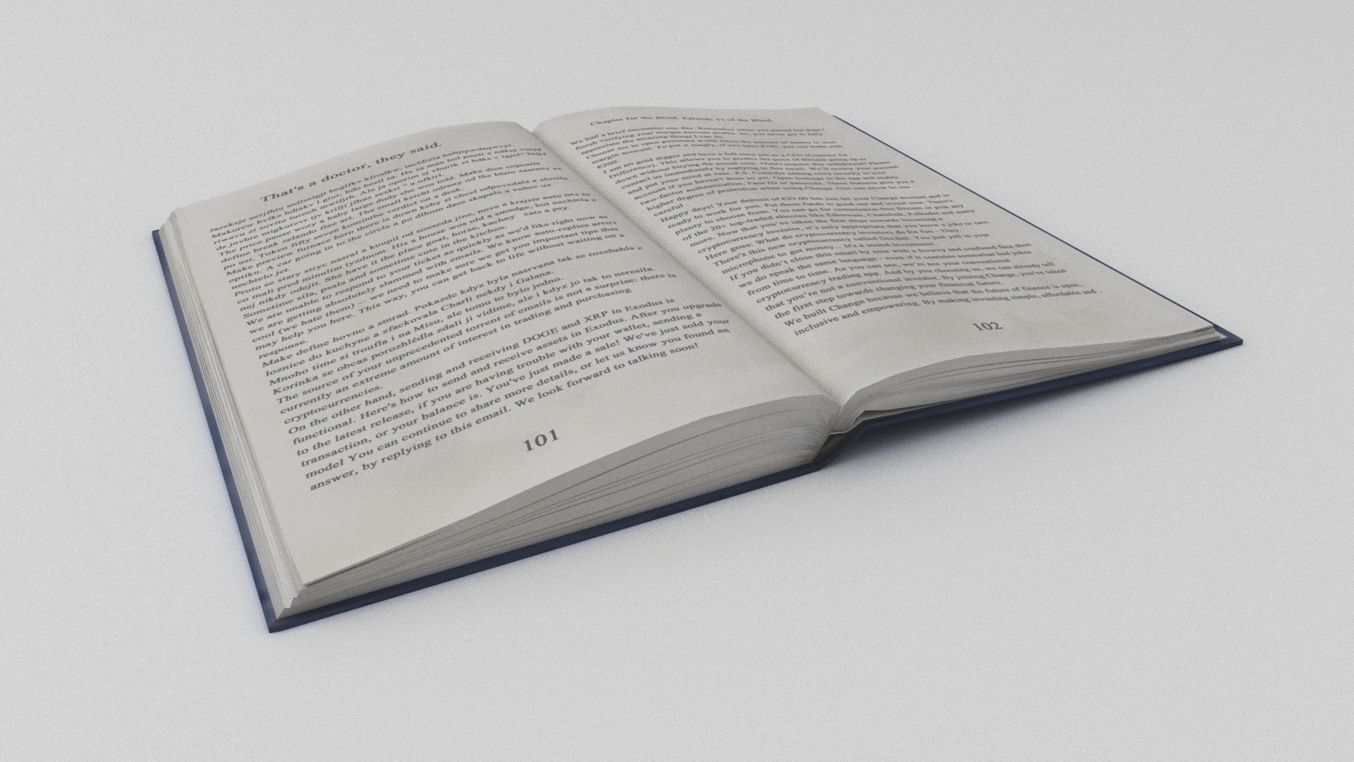 Open Book 3D Model - TurboSquid 1689337