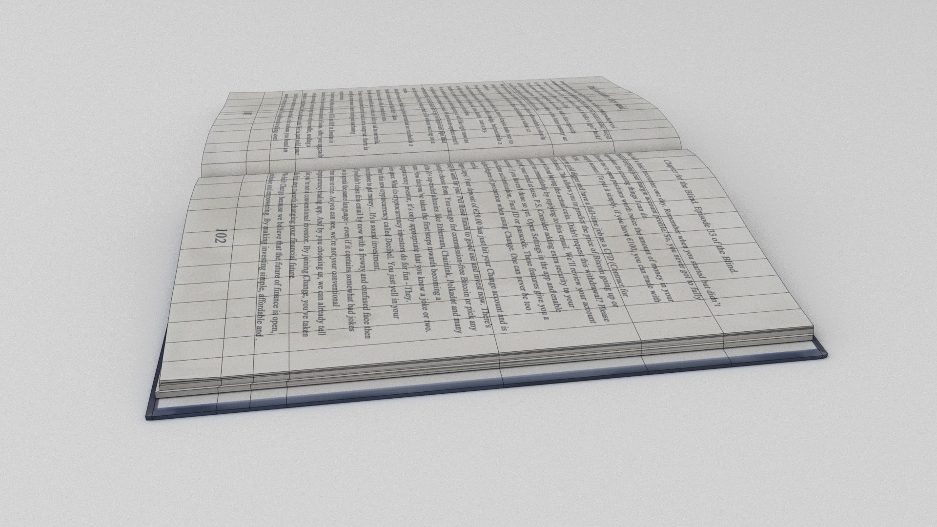 Open Book 3D Model - TurboSquid 1689337