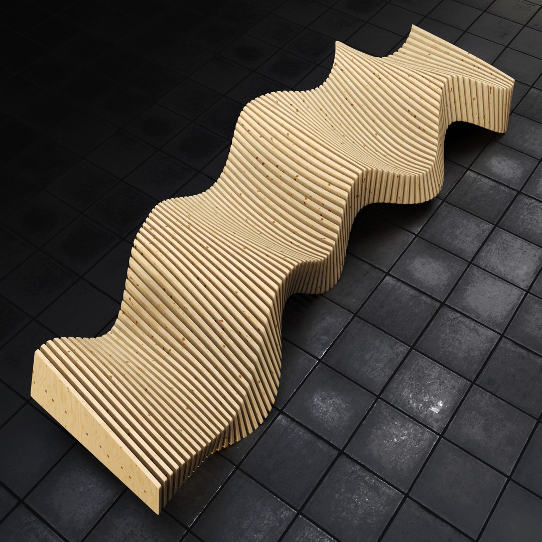 Bench 3d Max