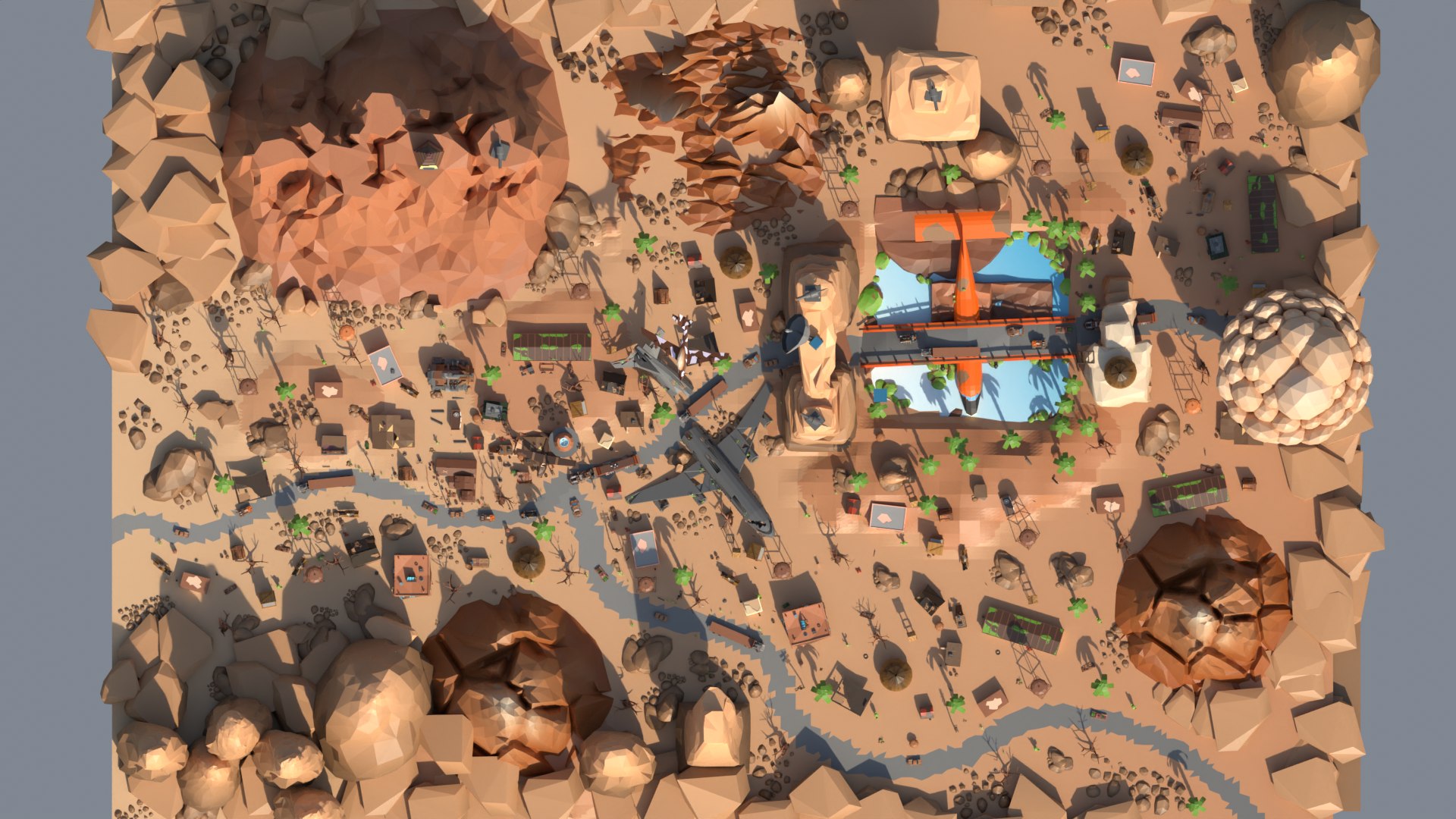 3D Mad Max City Low-poly - TurboSquid 2240172