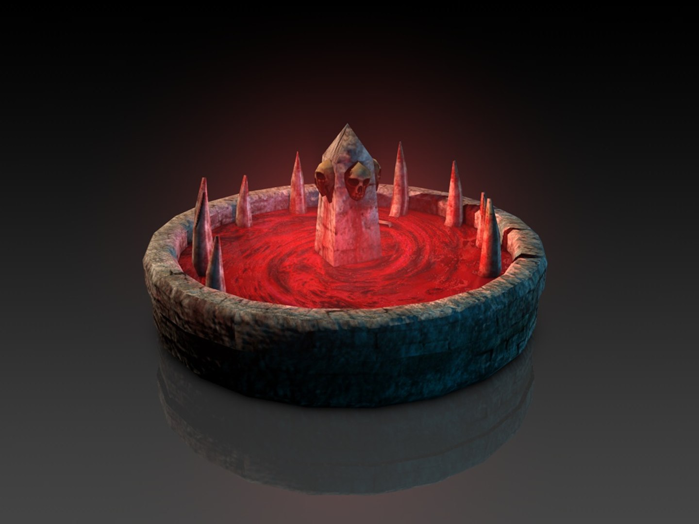 Blood fountain fantasy animation 3D - TurboSquid 1196339