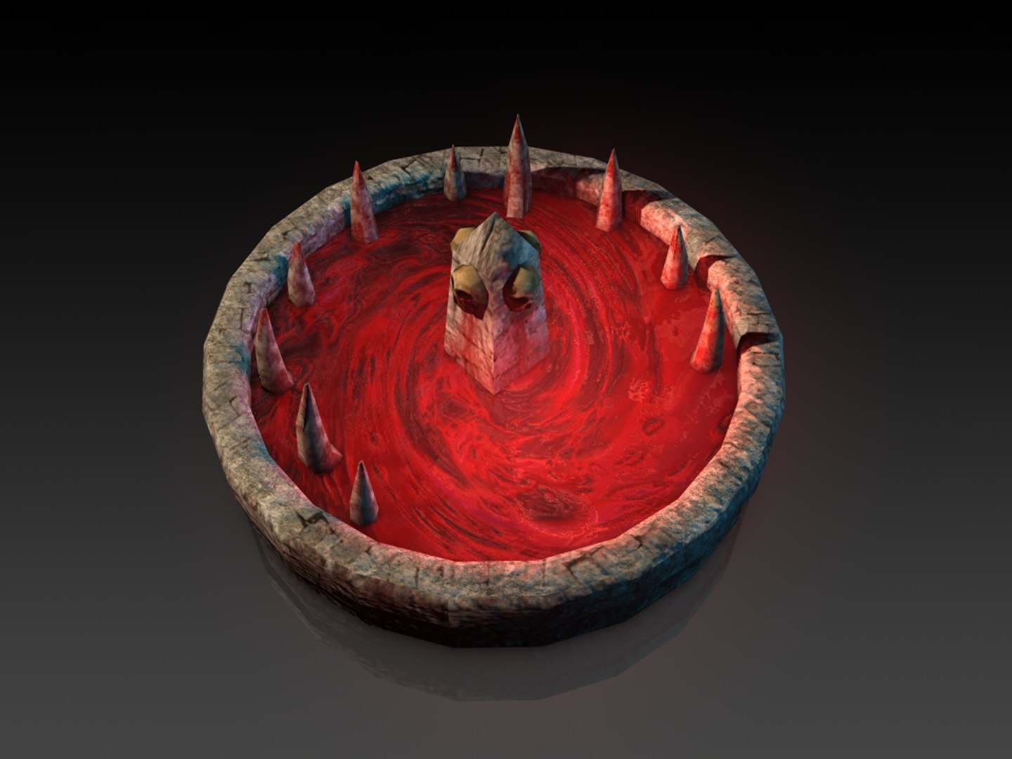 Blood fountain fantasy animation 3D - TurboSquid 1196339