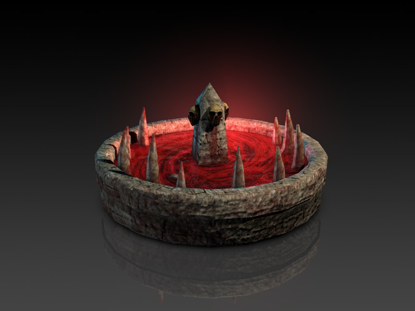 Blood fountain fantasy animation 3D - TurboSquid 1196339