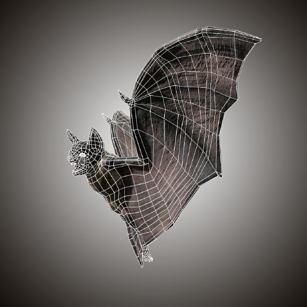 3d model vampire dark bat