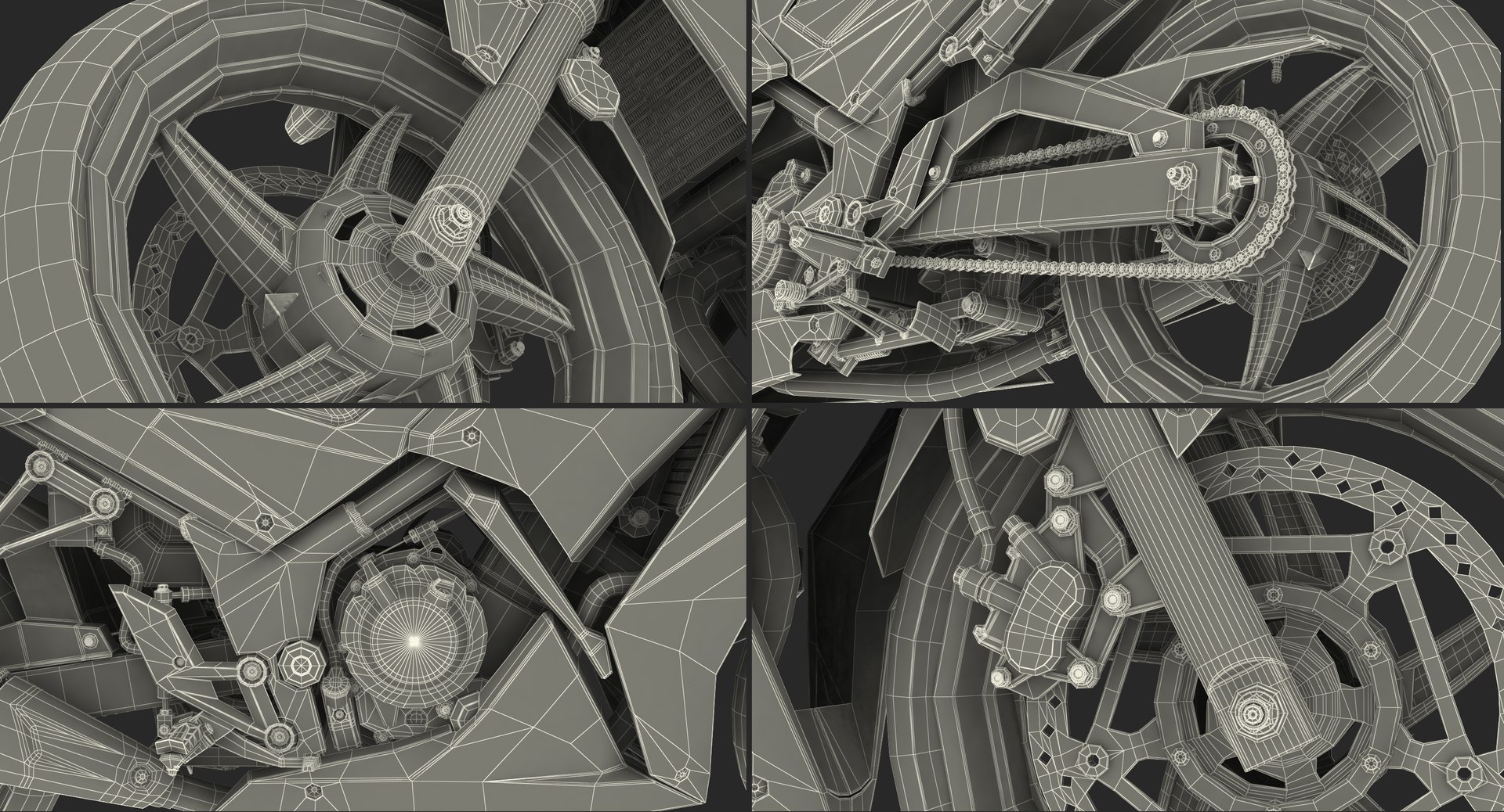 3D model lightweight motorcycle generic - TurboSquid 1226640