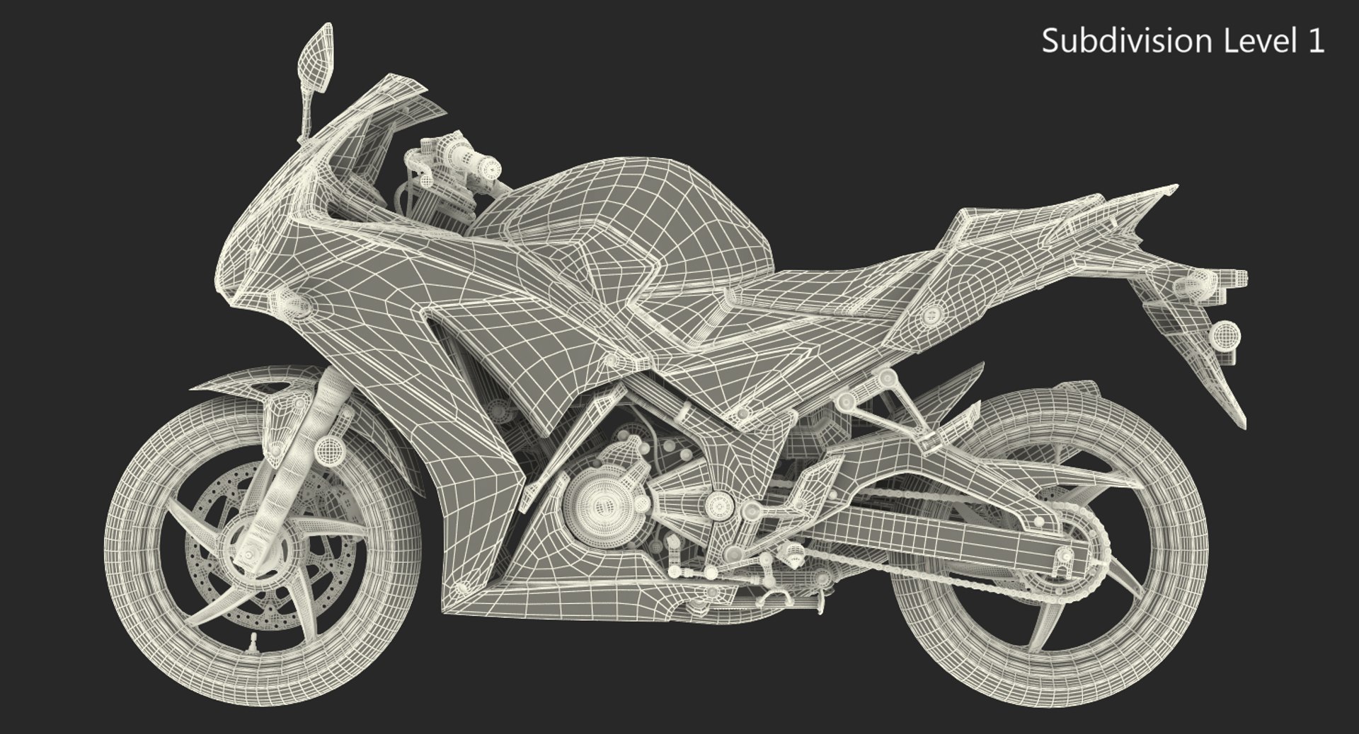 3D Model Lightweight Motorcycle Generic - TurboSquid 1226640