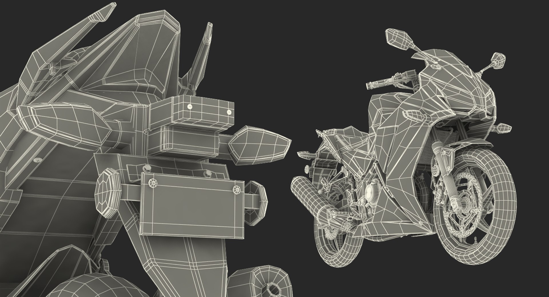 3D model lightweight motorcycle generic - TurboSquid 1226640