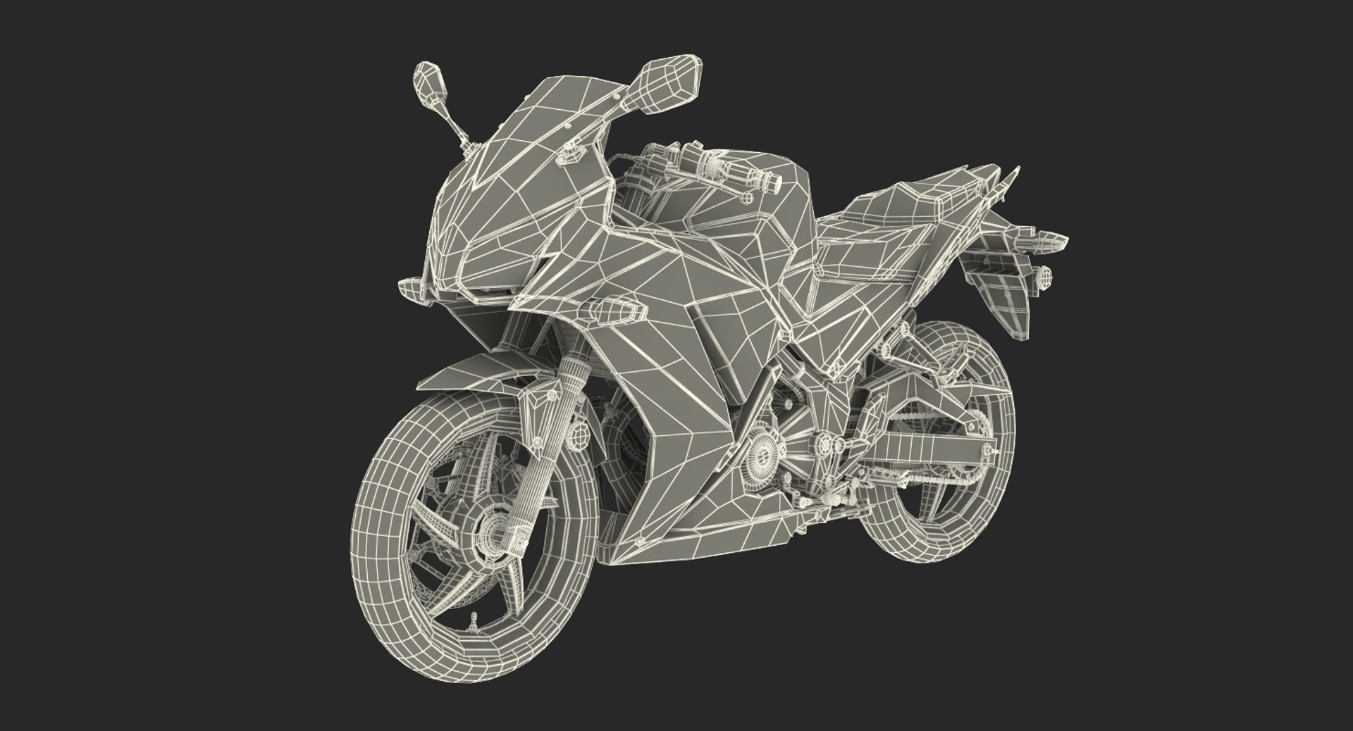 3D model lightweight motorcycle generic - TurboSquid 1226640