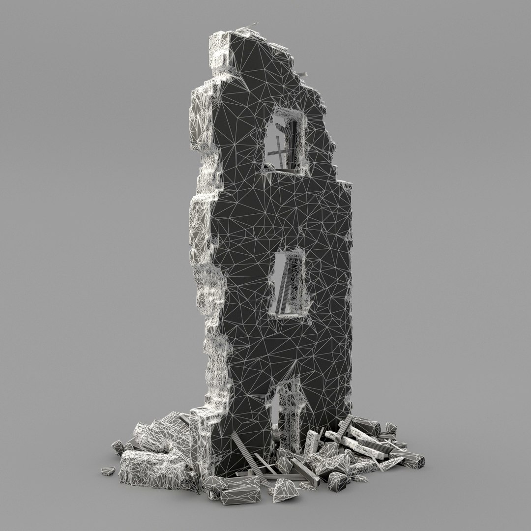 Ruins Building 3d Model