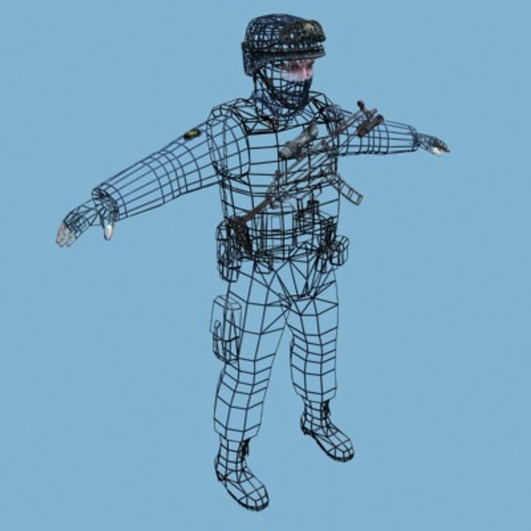 Swat Police Officer 3d Model