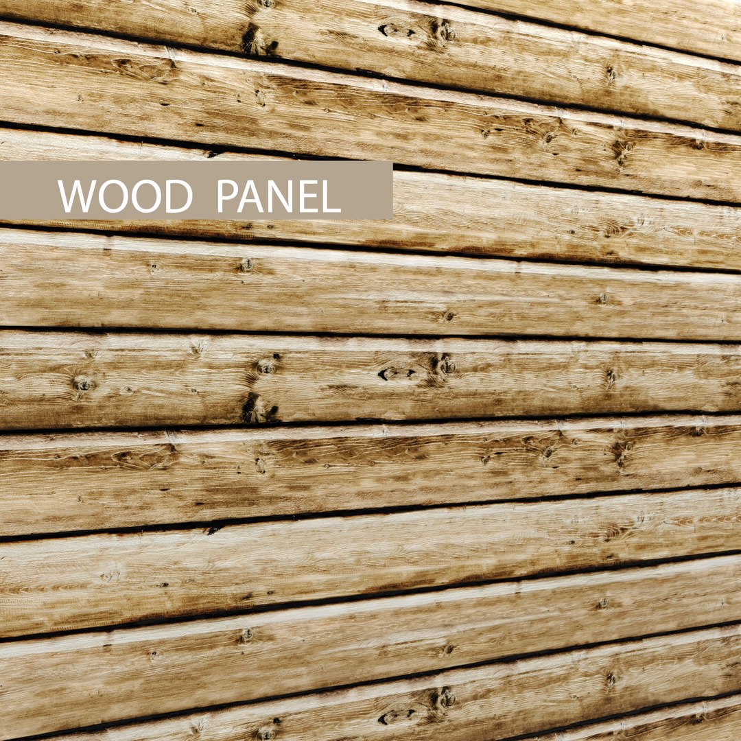 wood panel 3d obj