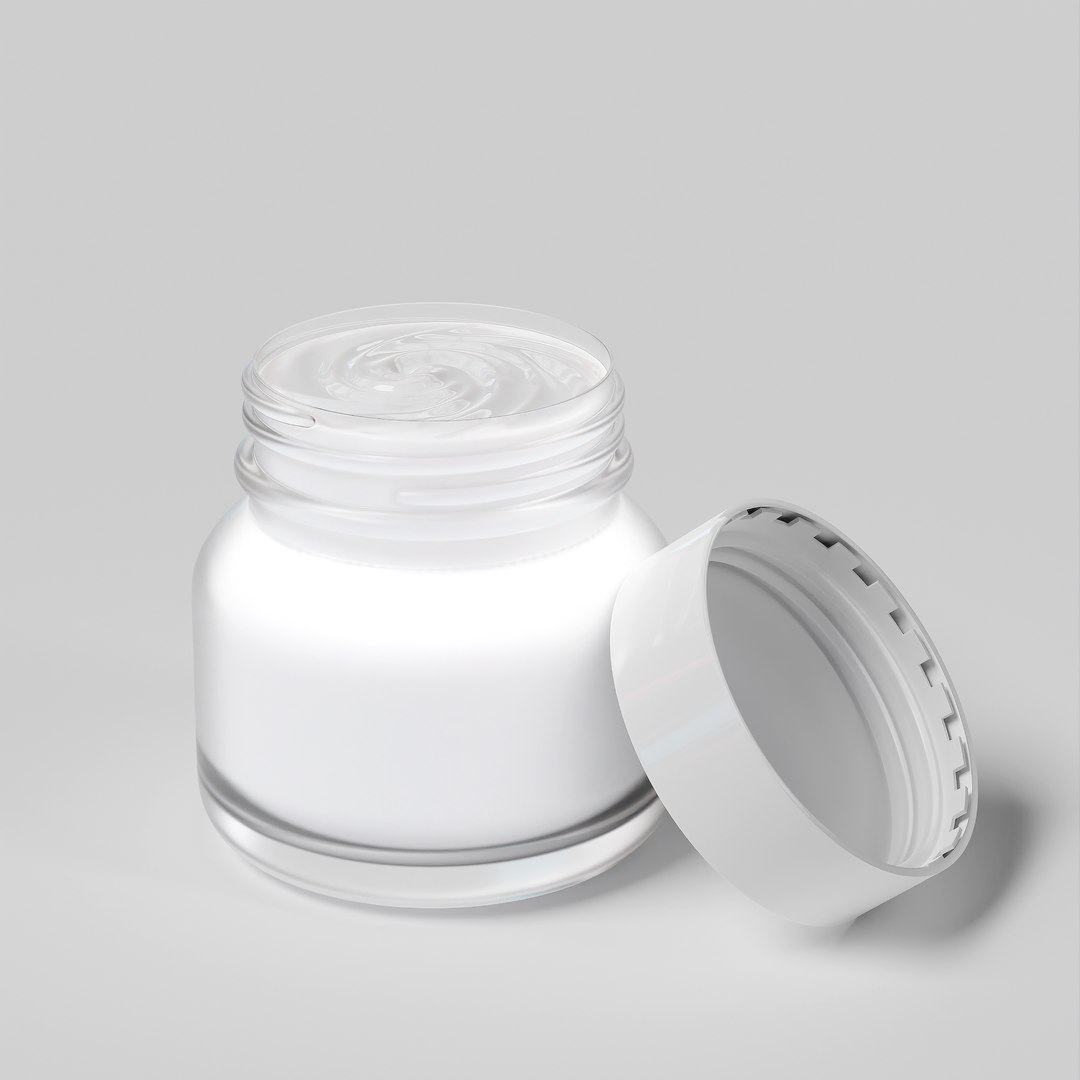 3D Cream Jar 10 Model - TurboSquid 1962763