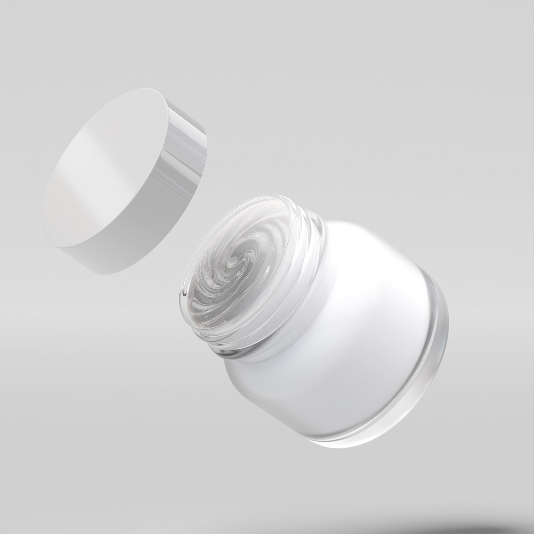 3D Cream Jar 10 Model - TurboSquid 1962763