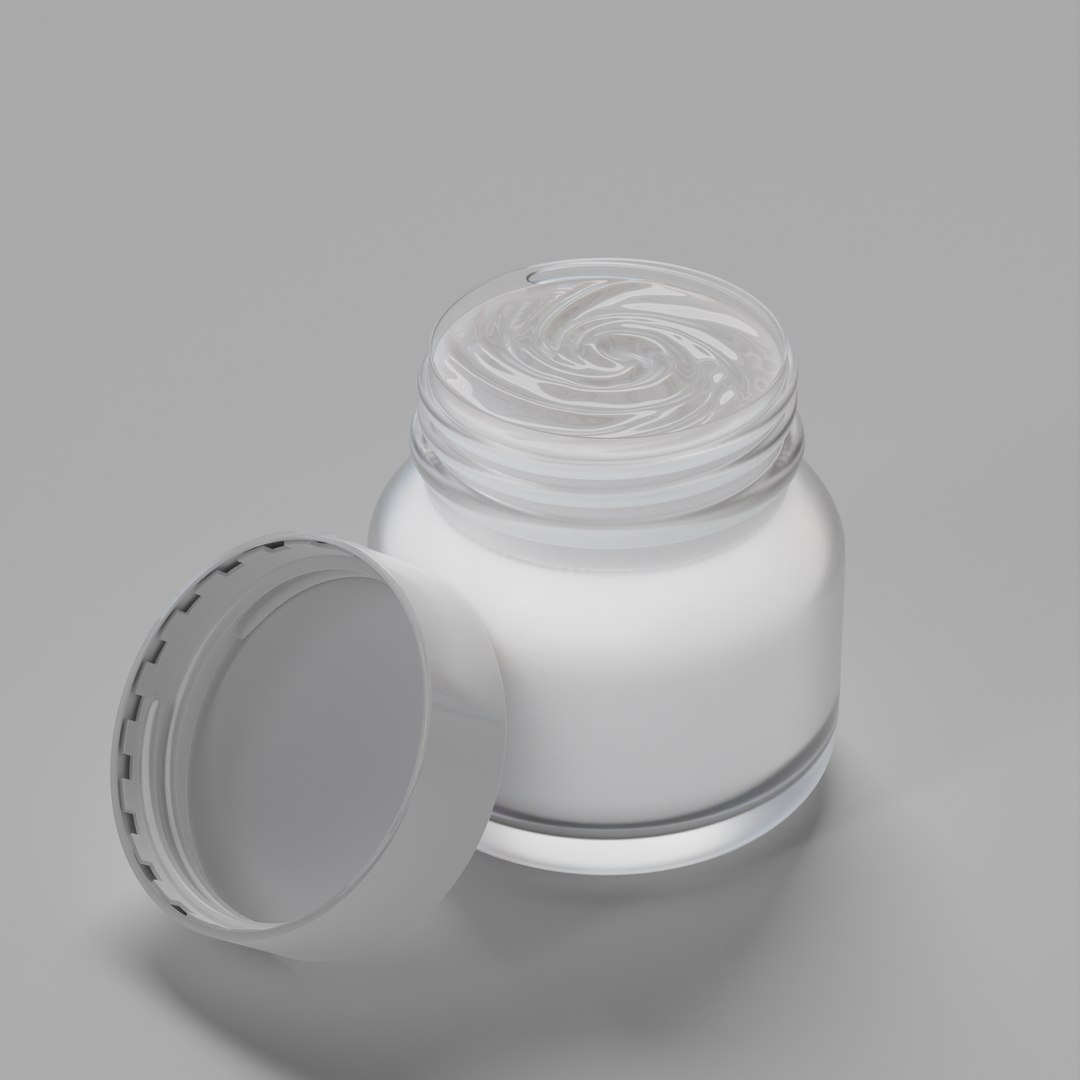 3D Cream Jar 10 Model - TurboSquid 1962763