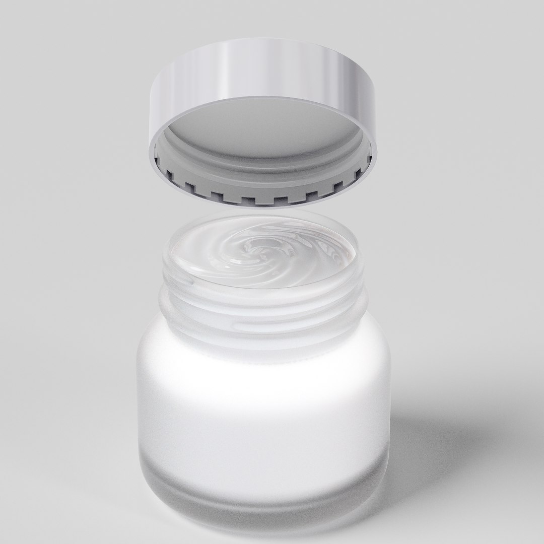 3D Cream Jar 10 Model - TurboSquid 1962763