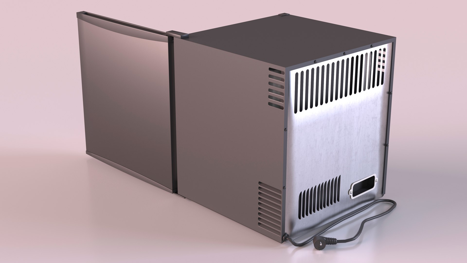 3D Model Single Door Mini Fridge - TurboSquid 2140585
