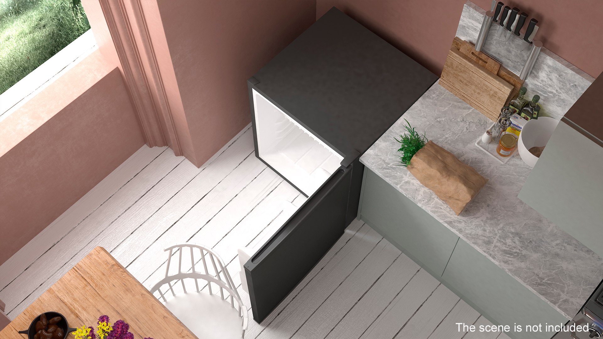 3D Model Single Door Mini Fridge - TurboSquid 2140585