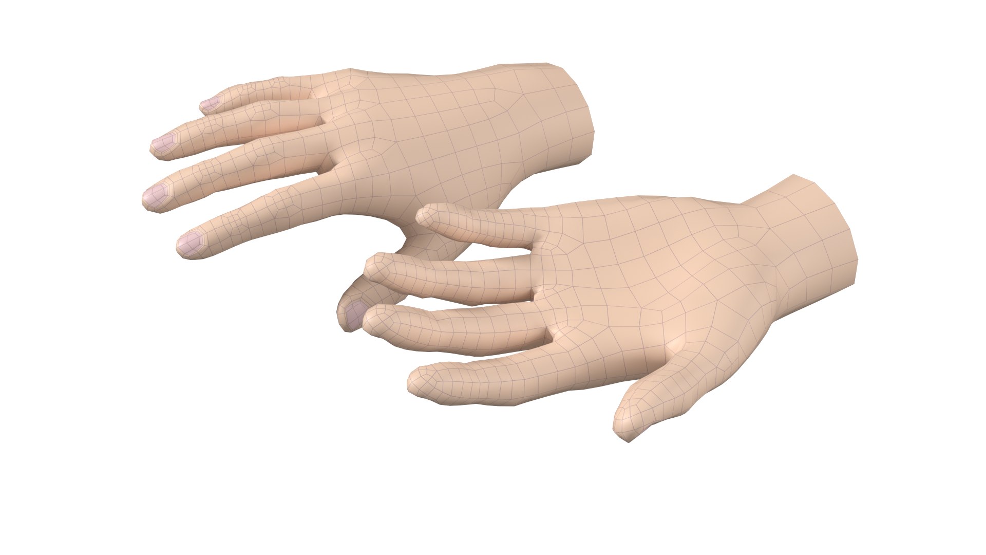 3D Female Hand Base Mesh 09 - TurboSquid 2184384